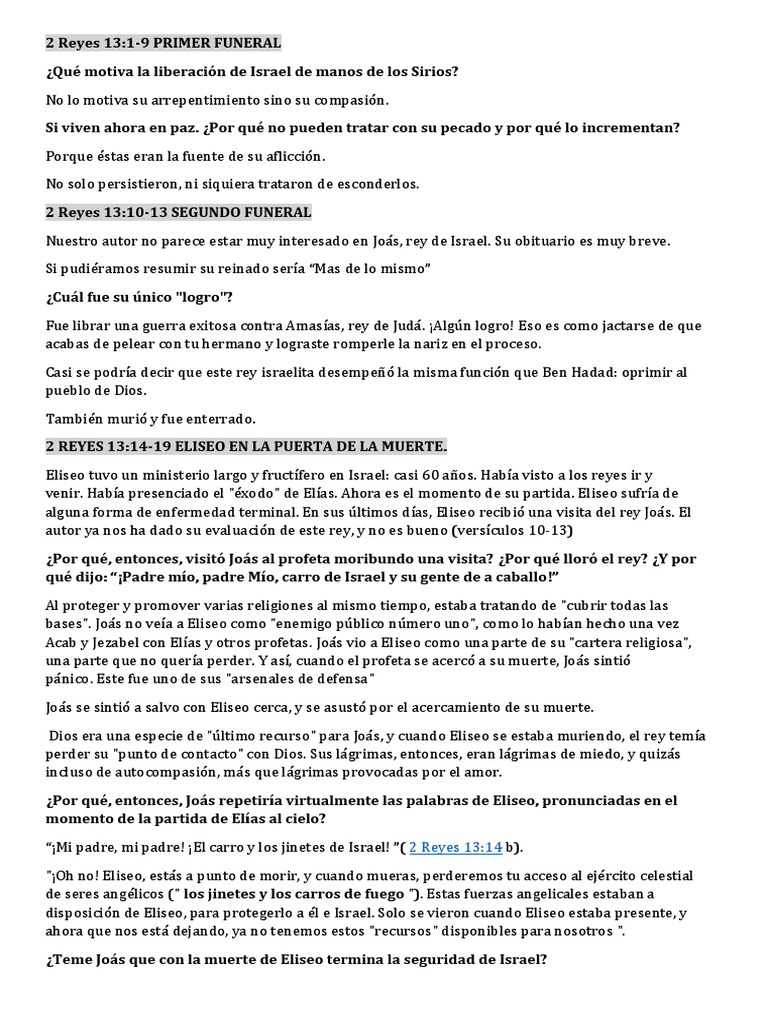 Estudio 2 Reyes 13 | PDF | Elijah | Profeta