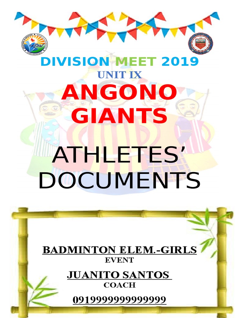 Division Meet 2019 Cover Page | PDF