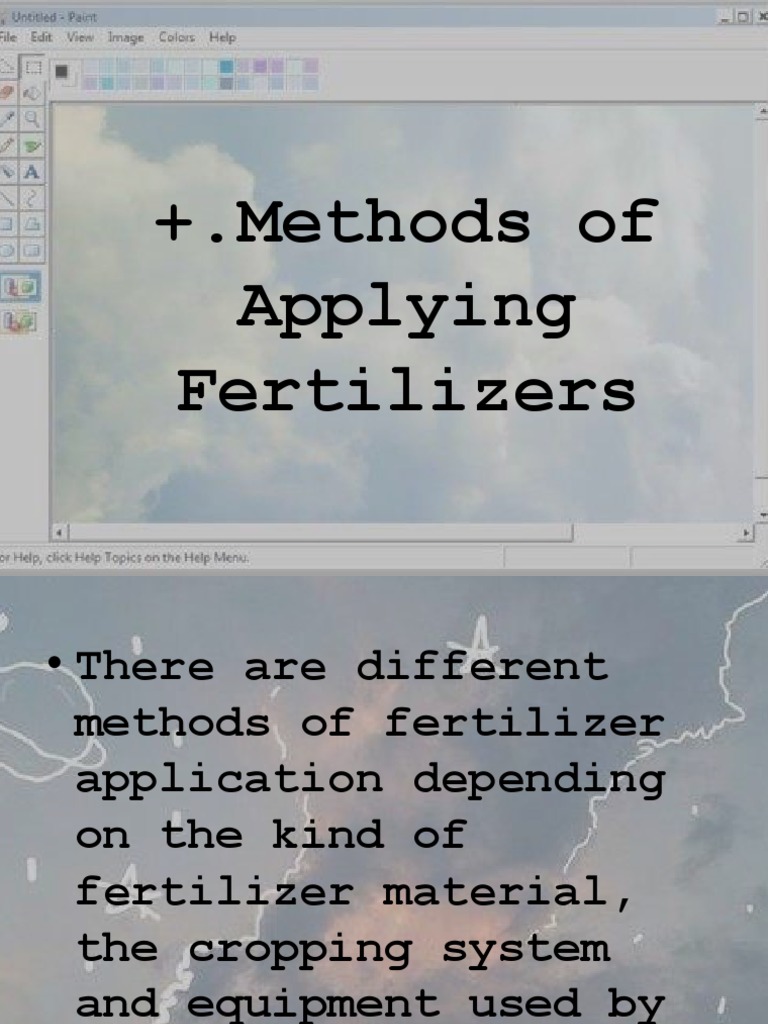 Methods of Applying Fertilizers - TLE GROUP 2 | PDF
