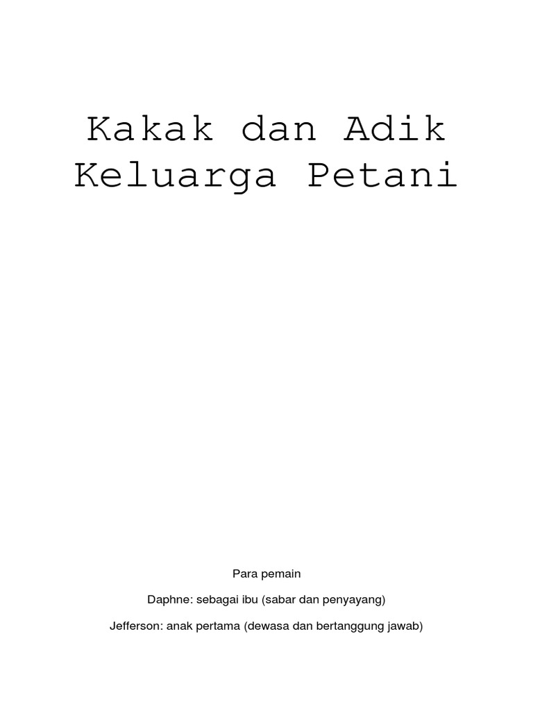 Naskah Pantomim | PDF