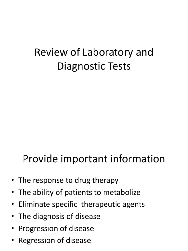 Review of Laboratory and Diagnostic Tests | PDF | Alanine Transaminase ...