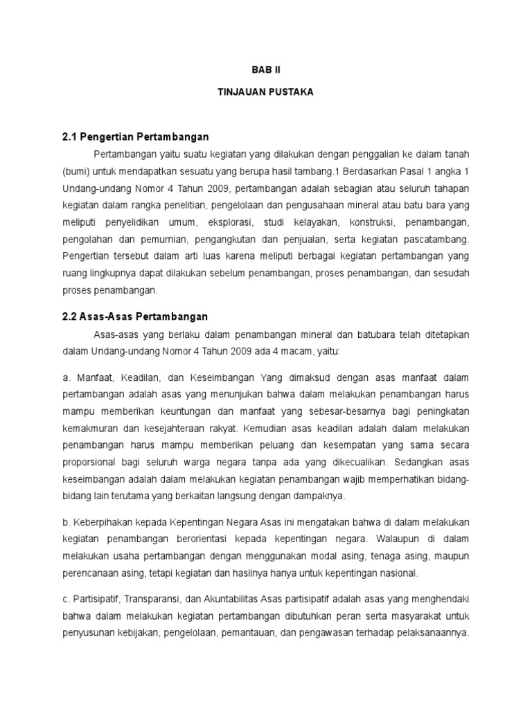 Bab II Tinjauan Pustaka Emas | PDF | Perjalanan | Sains & Matematika