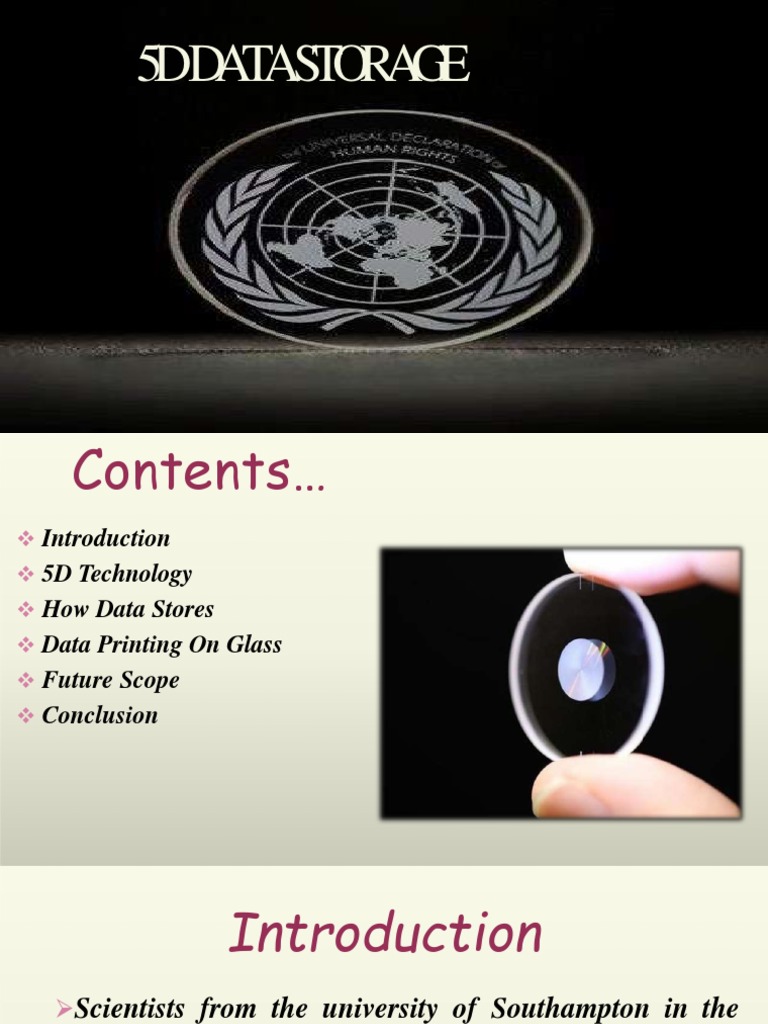 5D Optical Data Storage | PDF