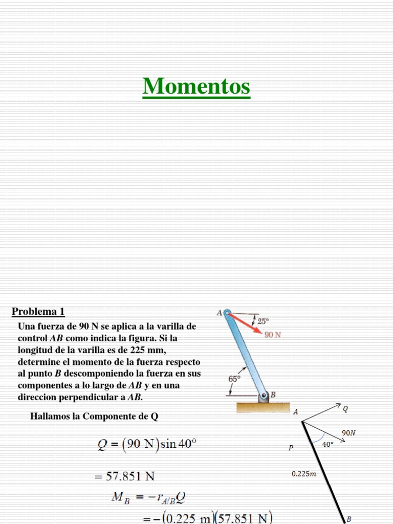 313728902-Momentos-Estatica.pptx | Vector Euclidiano | Fuerza