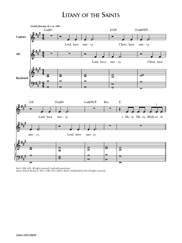 Litany of The Saints | PDF | Religious Behaviour And Experience ...