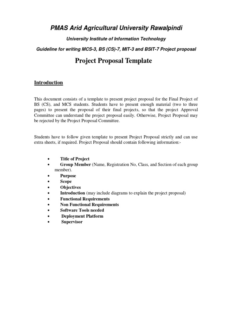 Project Proposal Templates | PDF