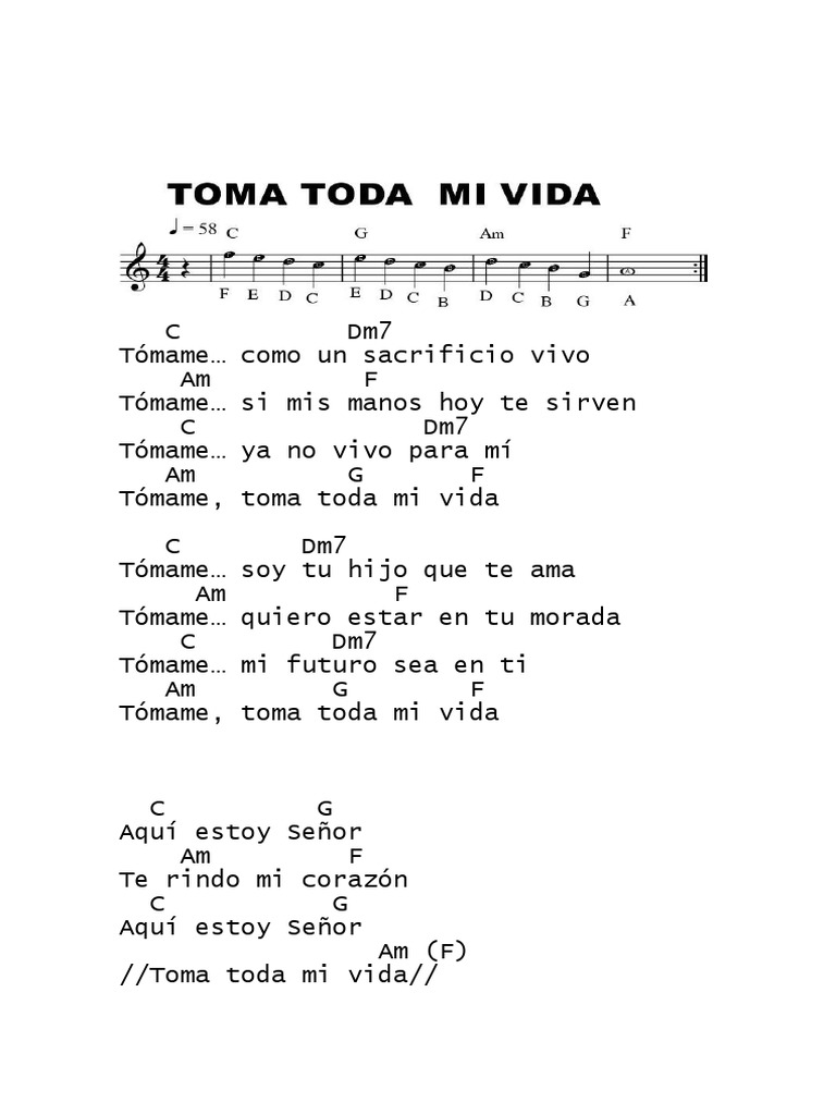 Toma Toda Mi Vida | PDF