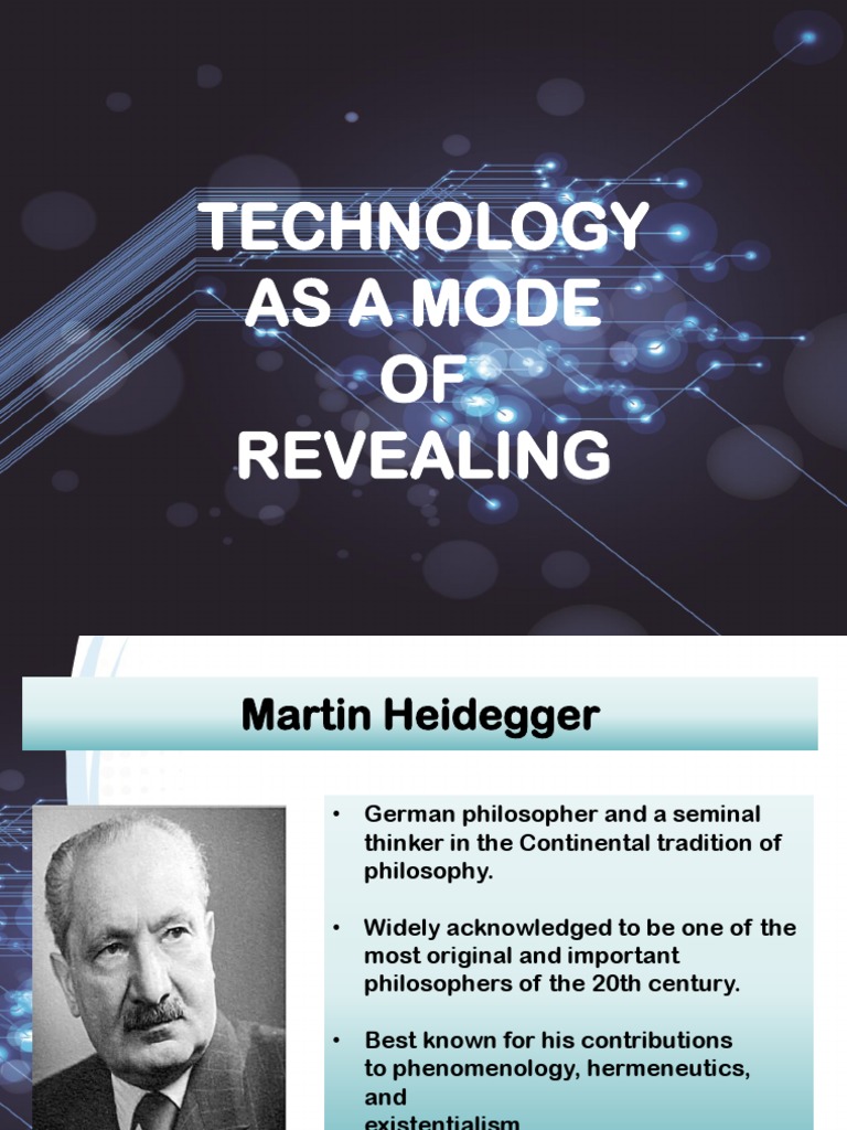 Heidegger: Technology as Revealing Mode | PDF | Martin Heidegger | Thought