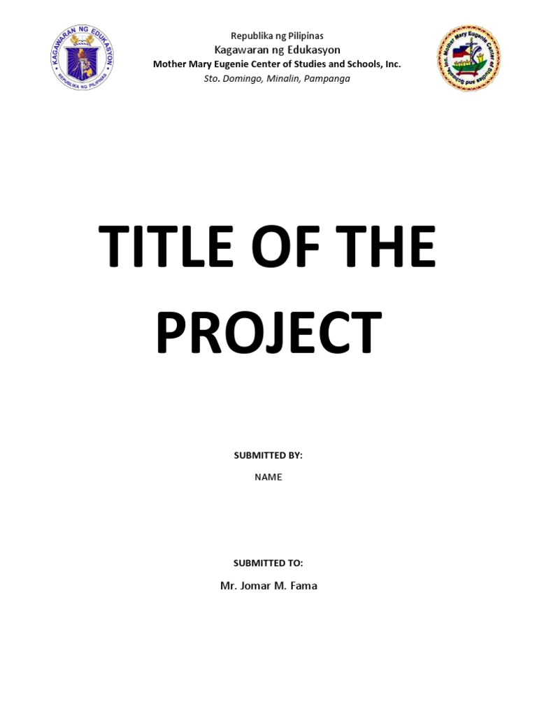Template Project Proposal (Title) | PDF