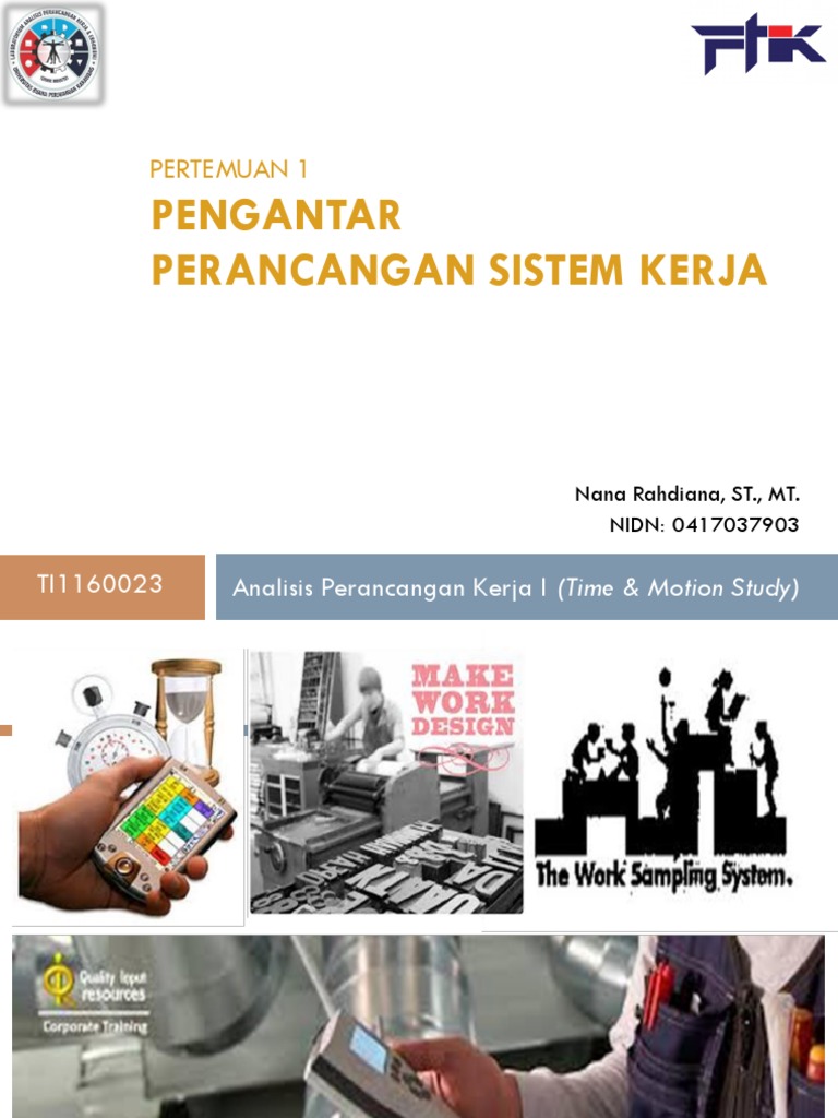 Pengantar Perancangan Sistem Kerja | PDF