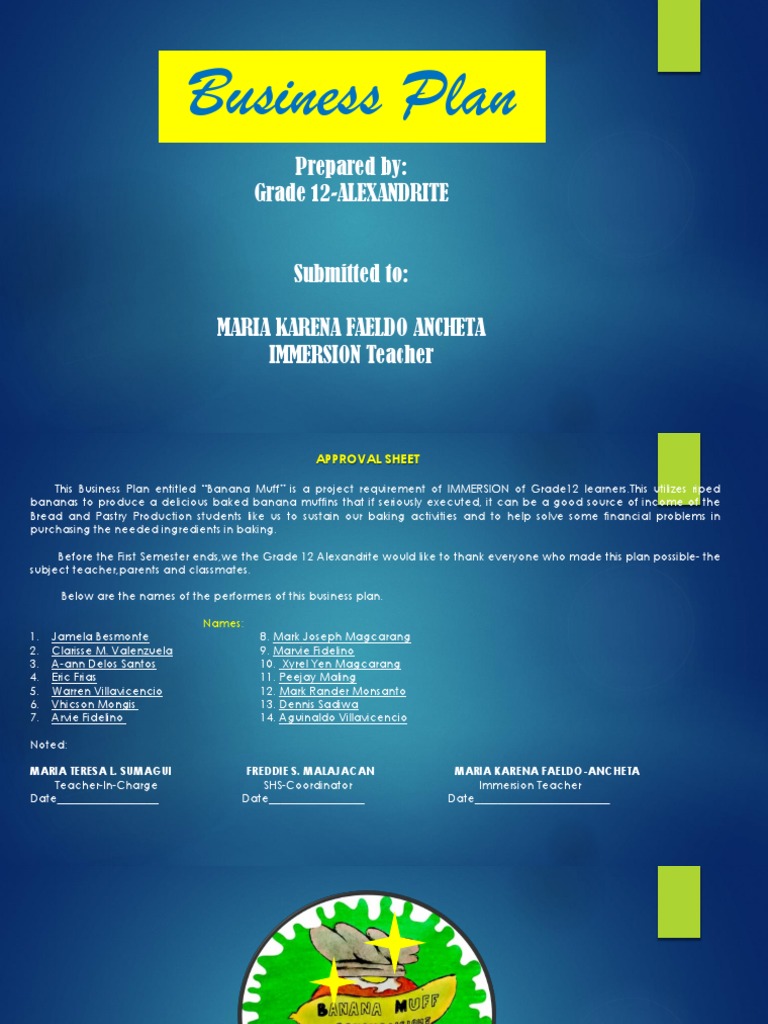 Business Plan Grade 12 | PDF | Business | Economies