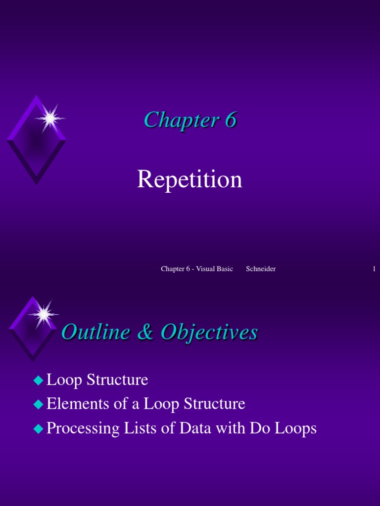 Repetition: Chapter 6 - Visual Basic Schneider 1 | PDF | Visual Basic .Net | Control Flow