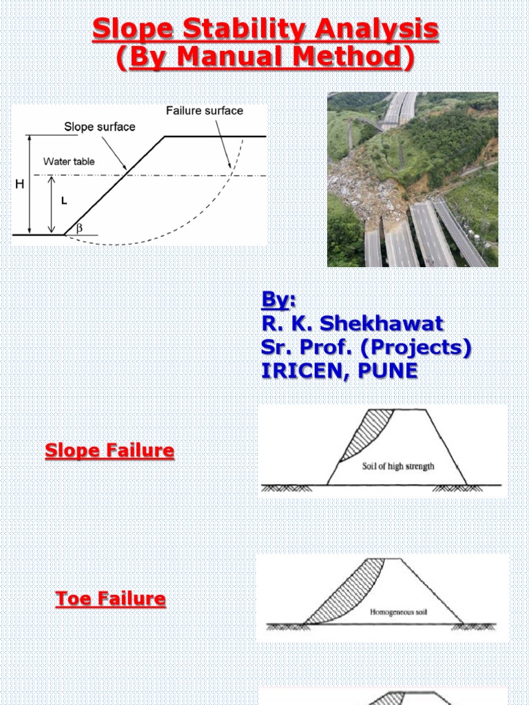 Slope Stability Analysis Manual | Download Free PDF | Soil | Porosity