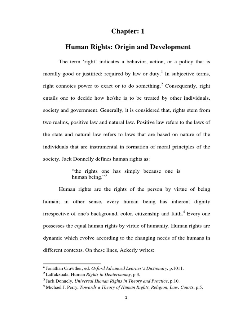 Human Rights: Origins and Evolution | PDF | Natural And Legal Rights ...