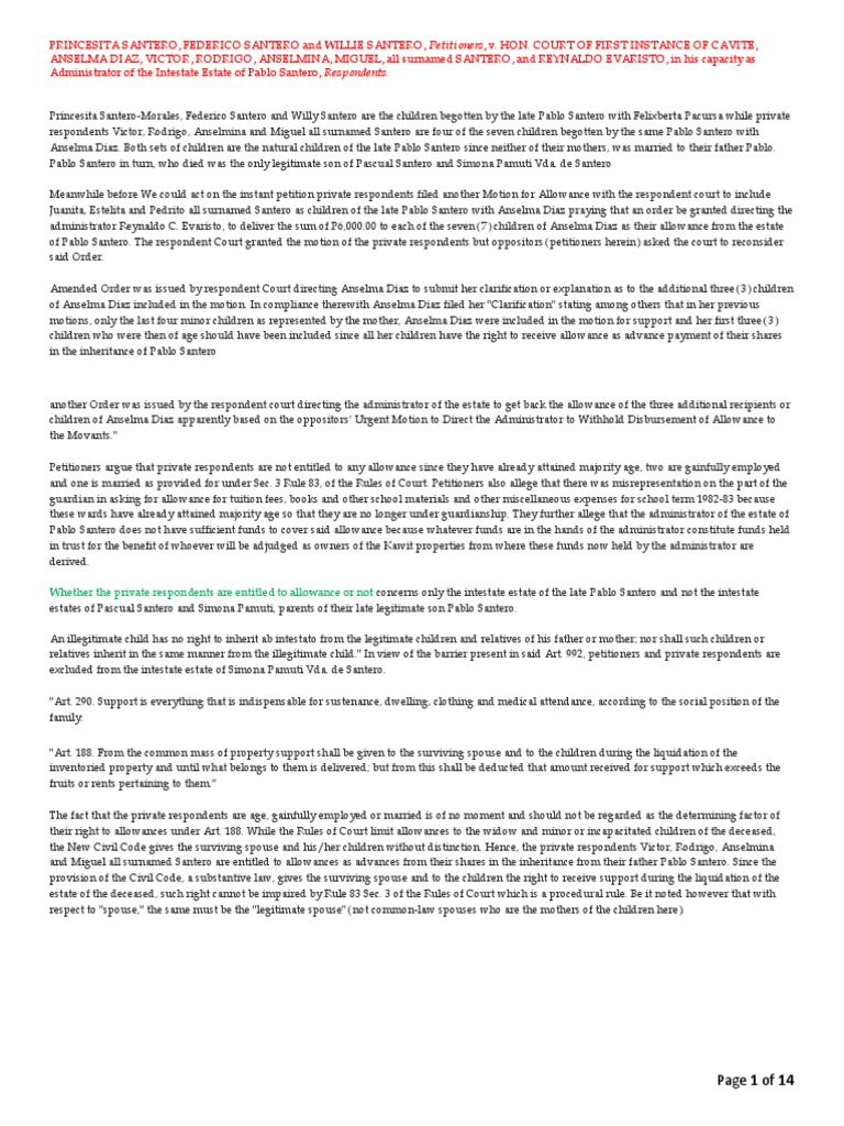 Rule 83 - 87 Case Digests (Special Proceedings) | PDF | Will And ...