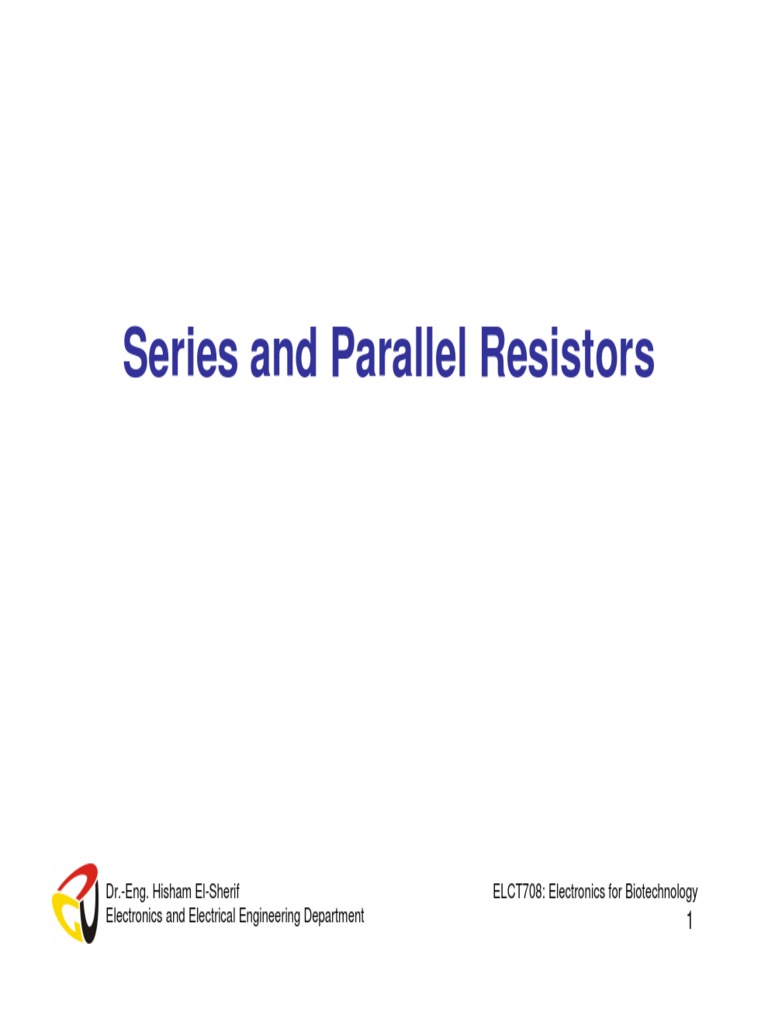 Series and Parallel Resistors | PDF | Series And Parallel Circuits ...