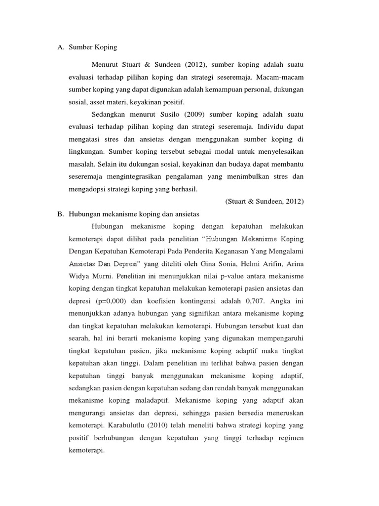 Sumber Koping | PDF | Pengembangan Diri | Sains & Matematika