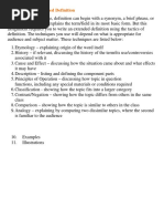 Techniques for Extended Definitions | PDF | Definition | Analogy