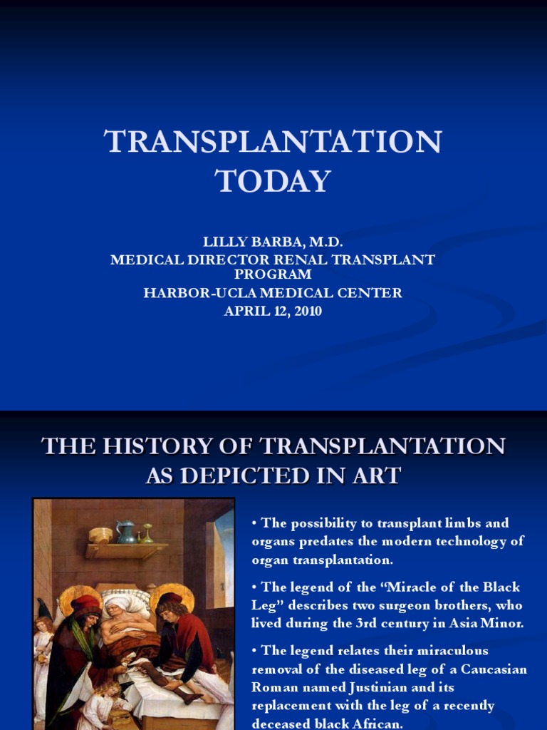 Transplantology | PDF | Organ Transplantation | Organ Donation