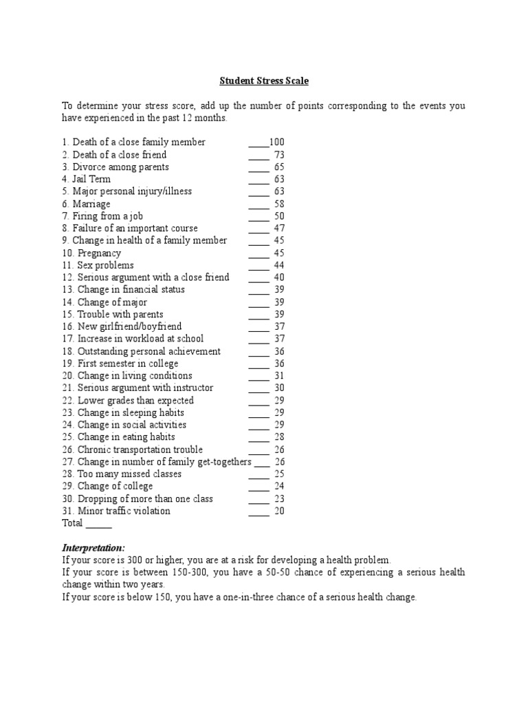 College Student Stress Assessment | PDF | Career & Growth | Wellness