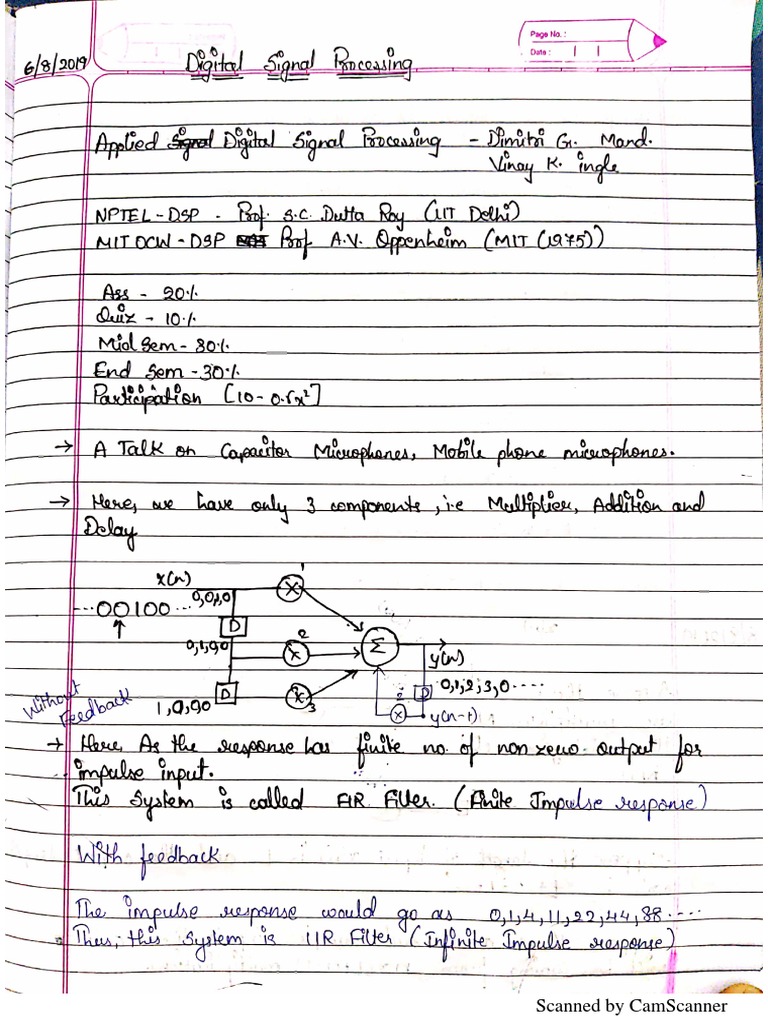DSP Notes | PDF