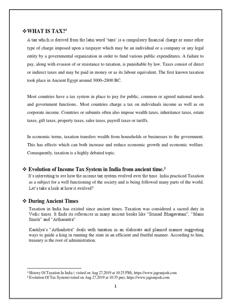 What Is Tax? | PDF | Taxation In The United States | Capital Gains Tax