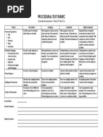 Rubric Assessment Historic Recount | PDF | Sentence (Linguistics ...
