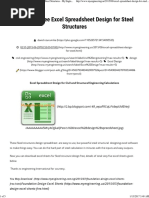 Free Excel Spreadsheet Design For Steel Structures - My Engineering ...