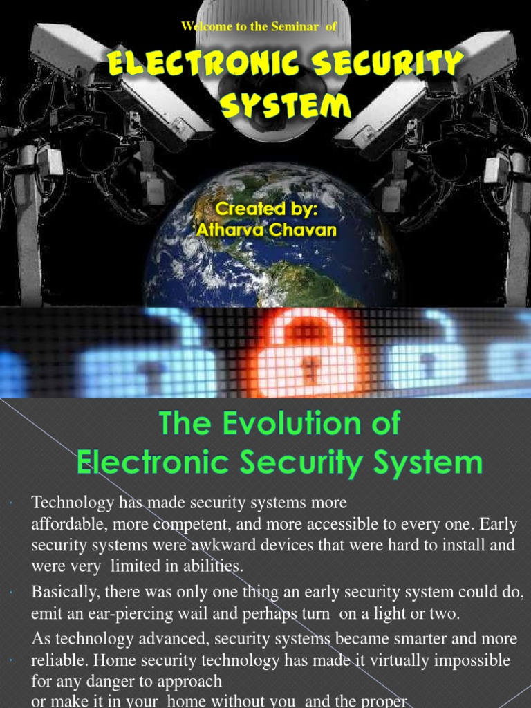 Evolution of Electronic Security Systems | PDF | Security Alarm ...