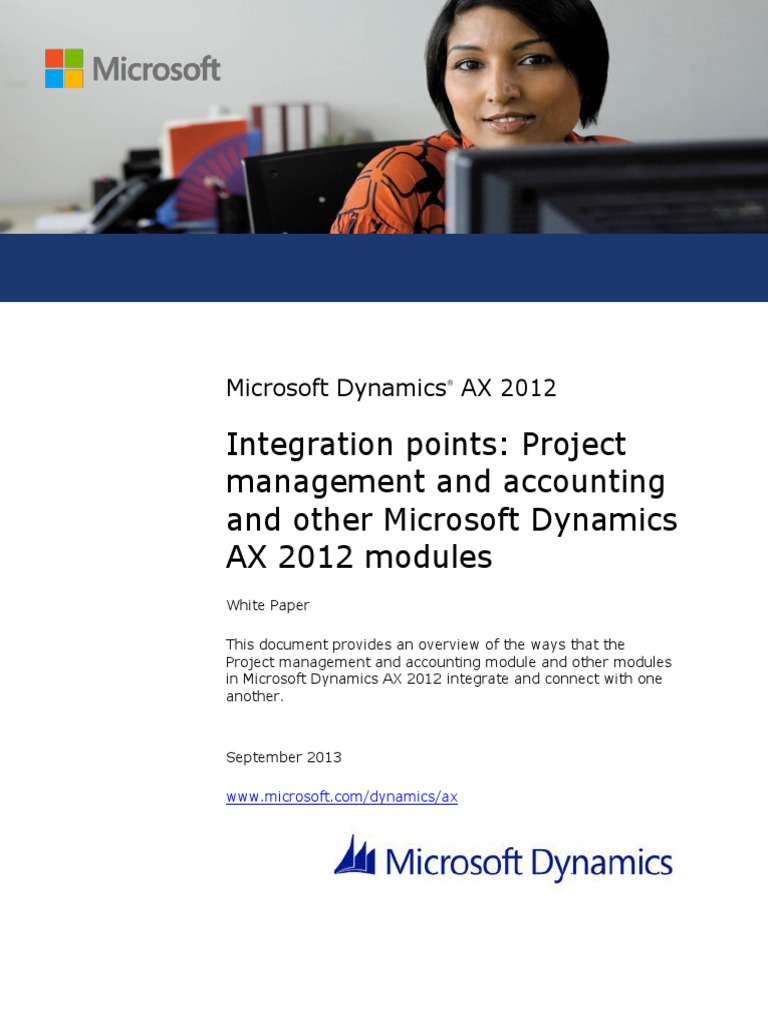 Integration Points Project Management and Accounting and Other AX 2012 ...