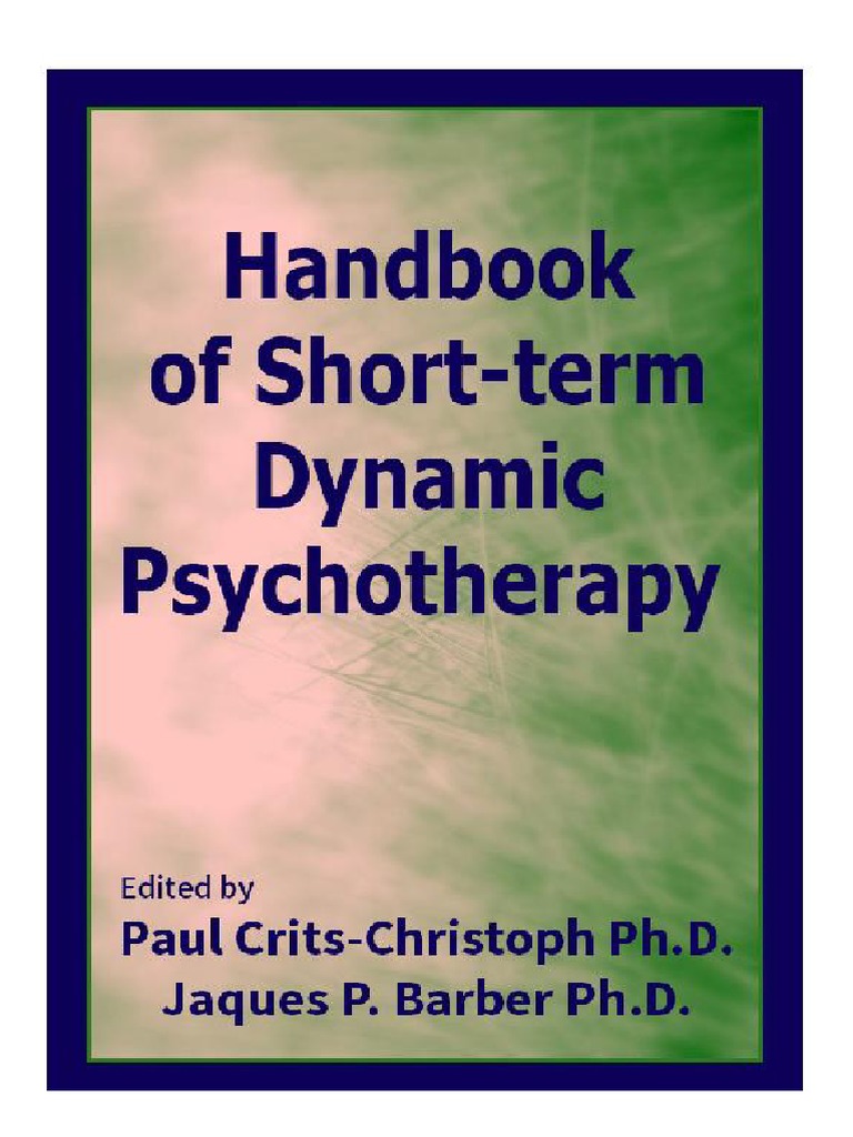 Dynamic Psychotherapy PDF | PDF | Psychotherapy | Psychoanalysis