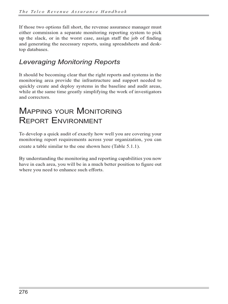 M M R E: Leveraging Monitoring Reports | PDF