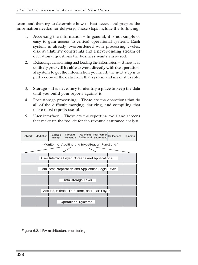 The Telco Revenue Assurance Handbook: Figure 6.2.1 RA Architecture ...