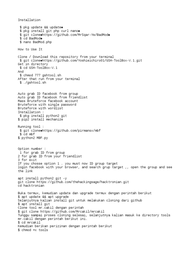 Tutorial Termux | PDF