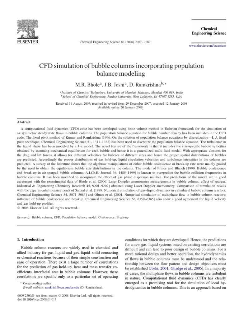 CFD and Bubble Population | PDF | Computational Fluid Dynamics | Fluid ...