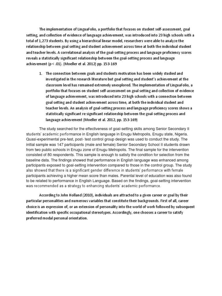 RRS PR | PDF | Goal Setting | Goal