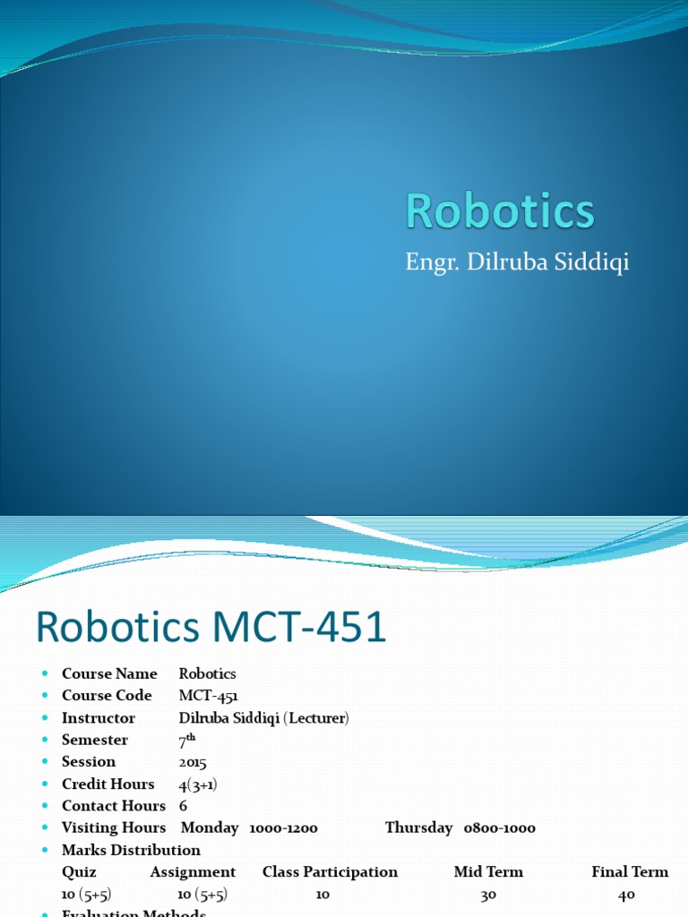 Chapter 1 Robotics | PDF | Robot | Robotics Chapter 1 Robotics | PDF | Robot | Robotics
