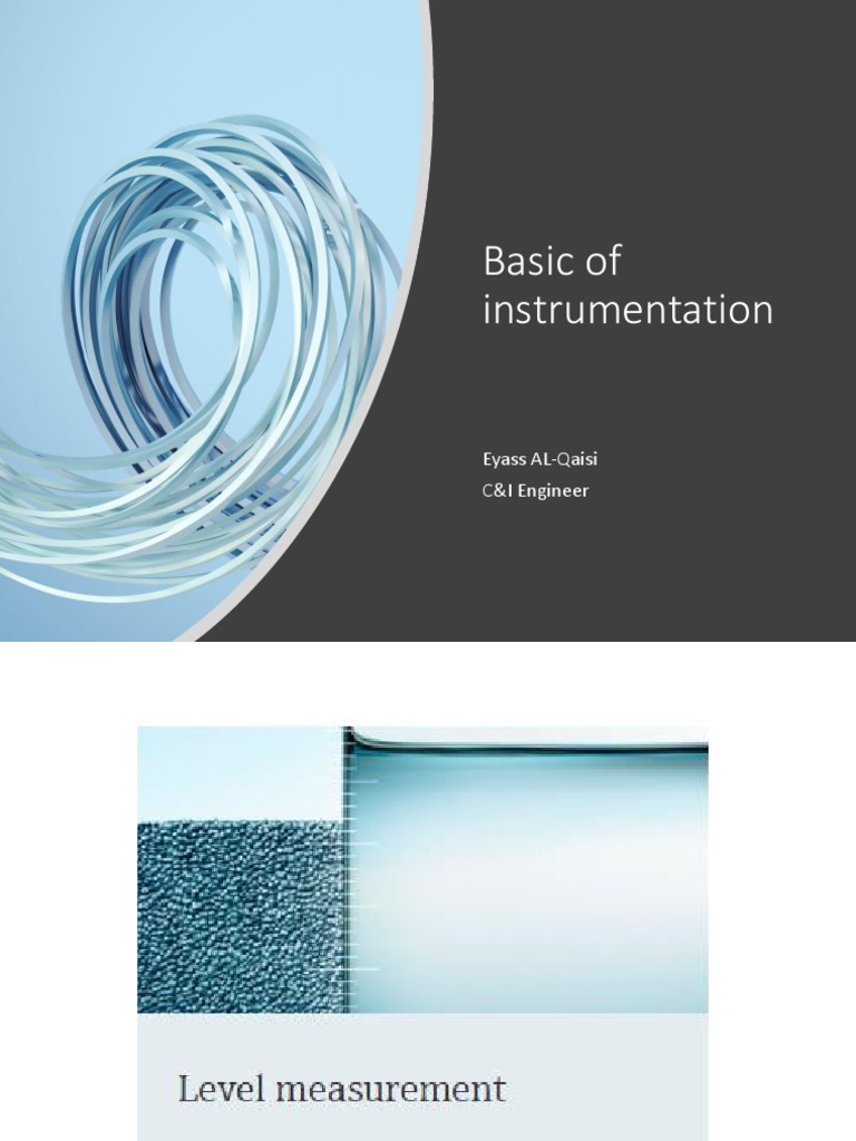 Basic of Instrumentation Eyass | PDF | Pressure Measurement | Thermal ...