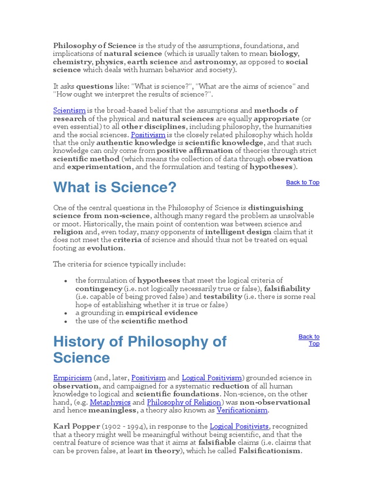 Philosophy Science 6 | PDF | Philosophy Of Science | Science
