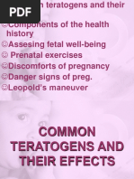 Common Teratogens and Their Effects | PDF | Pregnancy | Fetus