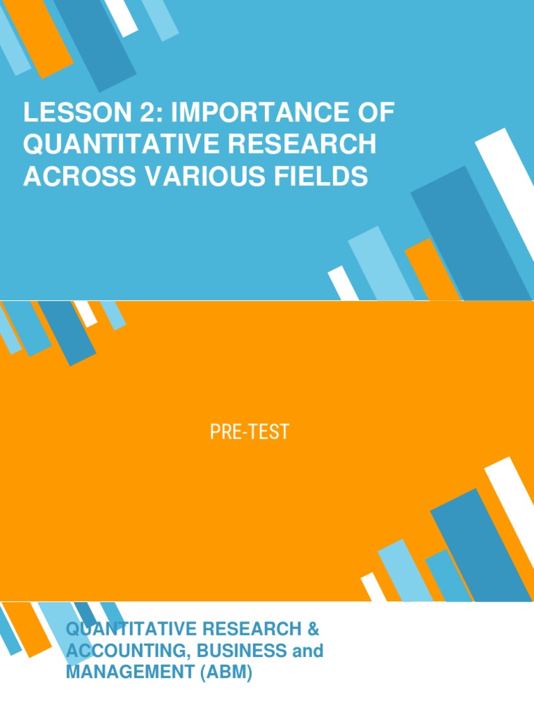 The Role and Importance of Quantitative Research Across Various ...