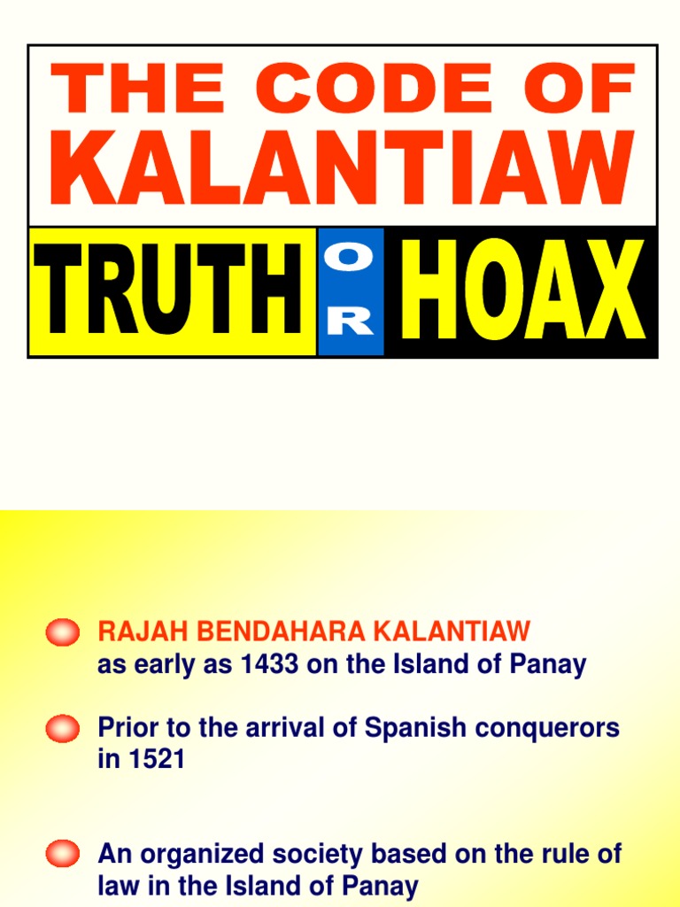Code of Kalantiaw: A Historical Hoax | PDF | Philippines