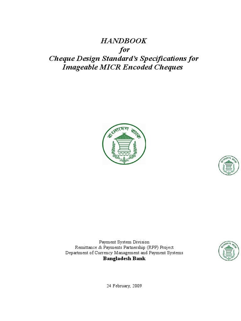 Handbook MICR | PDF | Cheque | Business