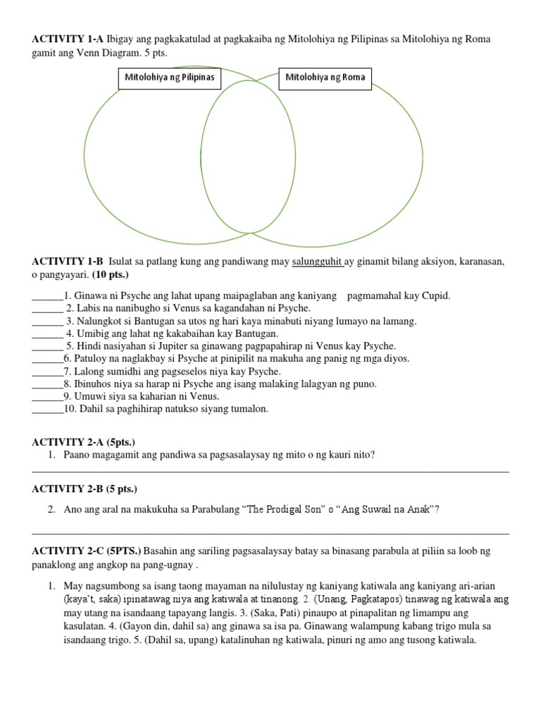 Extra Activities Pdf