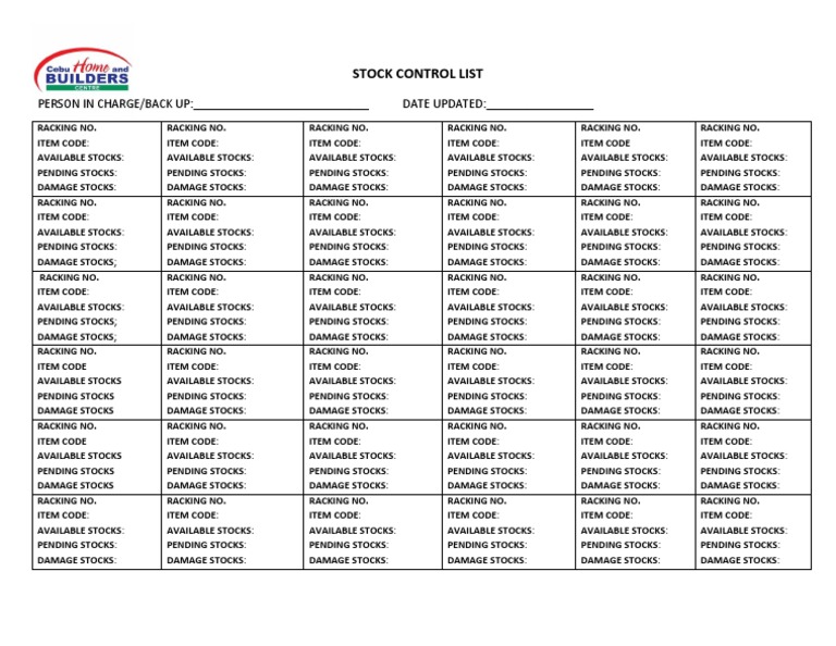 Actual Item Control List... | PDF | Business