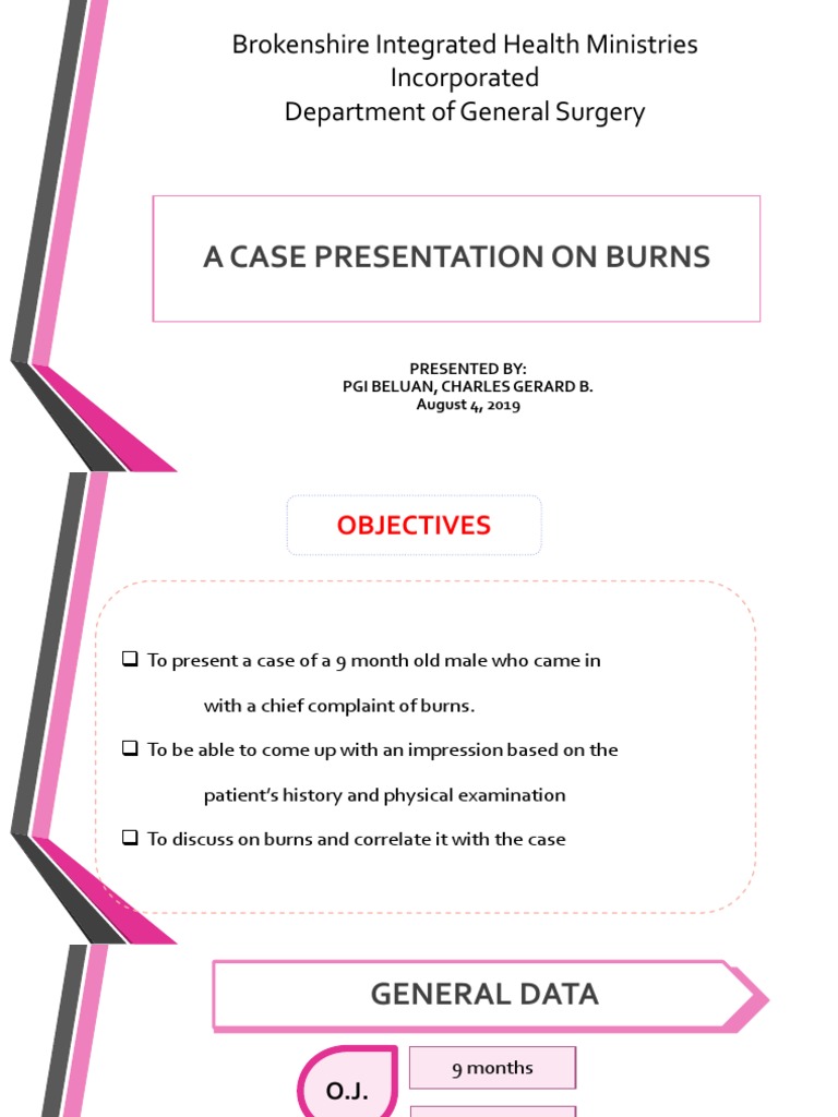 A Case Presentation On Burns: Brokenshire Integrated Health Ministries ...