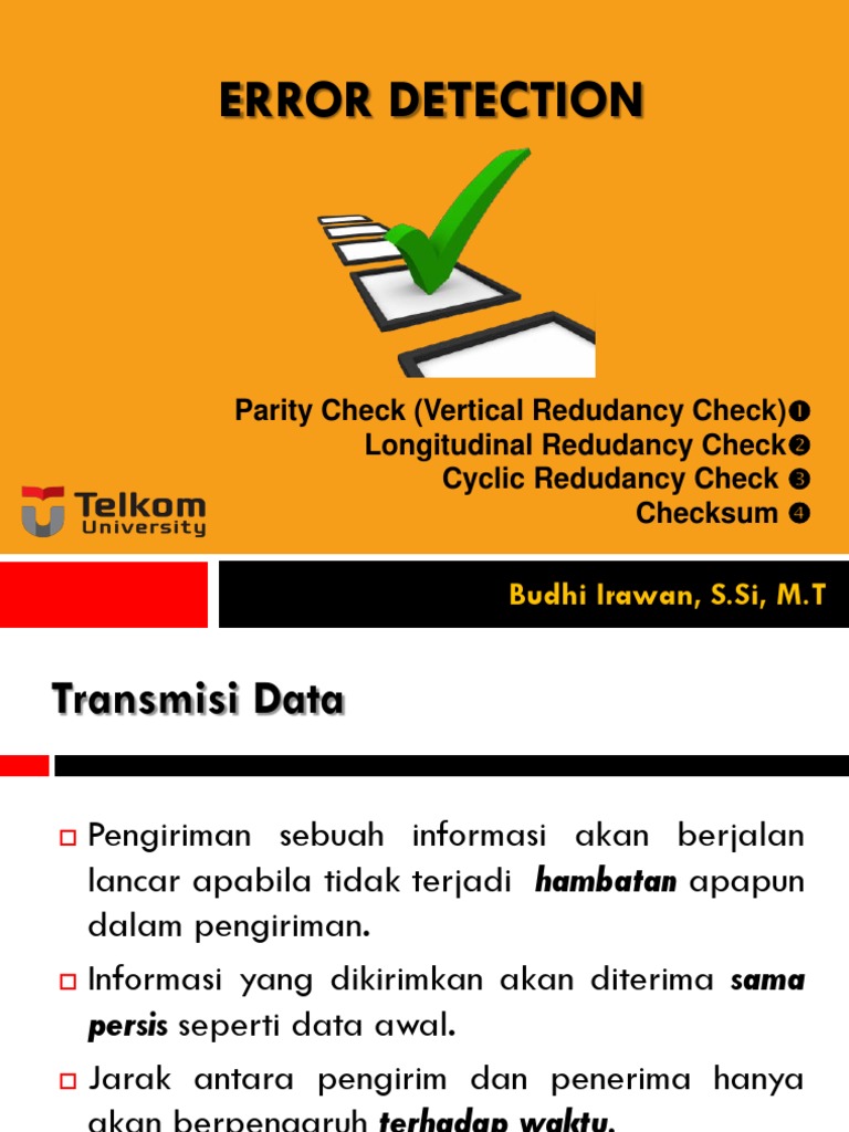 Data Link Layer Error Detection PDF | PDF
