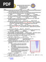 Math 9-1st Quarter Final Exam With TOS and Answer Key | PDF | Quadratic ...