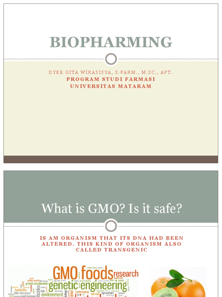 Biopharming: Program Studifarmasi Universitasmataram | PDF | Genetics ...