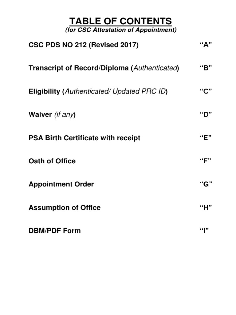 For CSC Attestation of Appointment | PDF | Marriage | Social Institutions